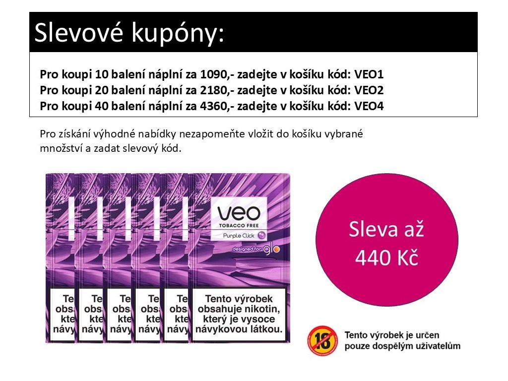 veo™ PURPLE CLICK - Nicopods.cz